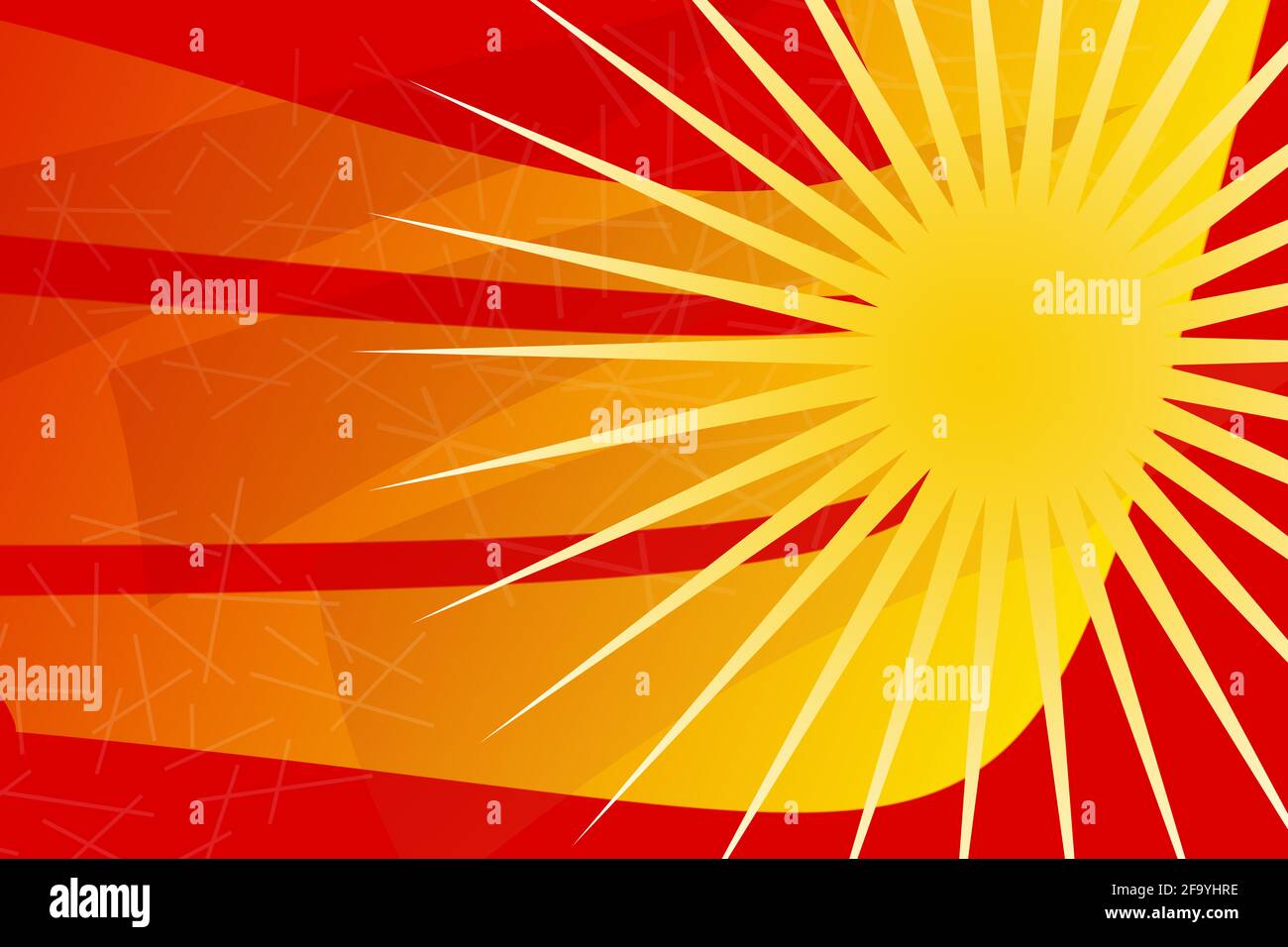 bright yellow and orange starburst shape with retro cutout overlay ...