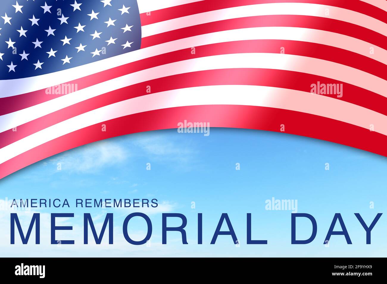 america remembers memorial red white blue flag day sign poster ...
