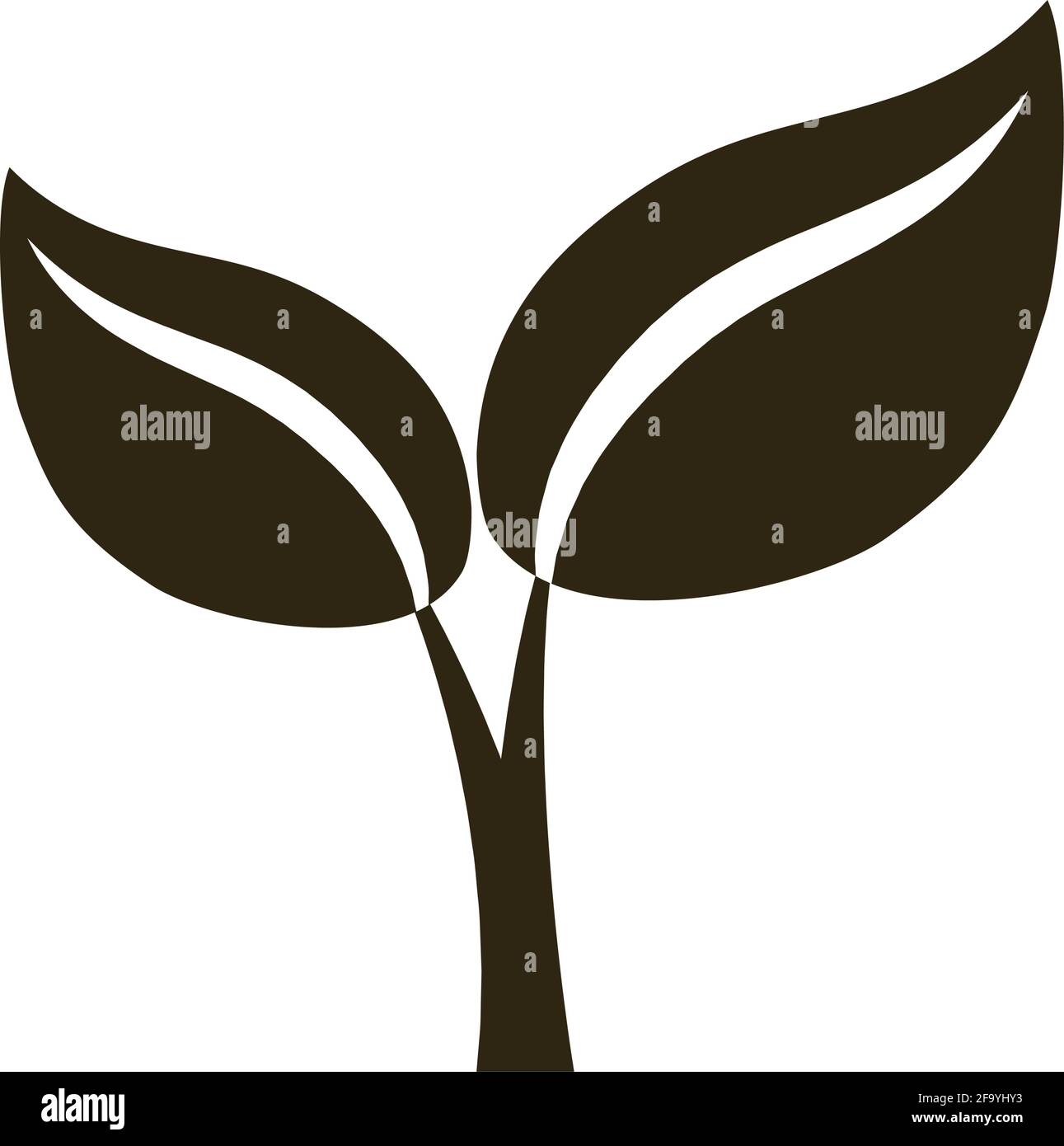 plant icon on white background Stock Vector Image & Art - Alamy