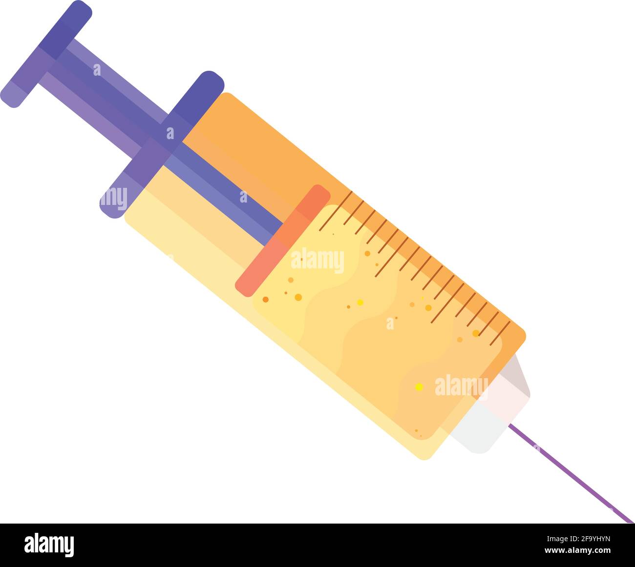 Syringe with injection Stock Vector Images - Alamy
