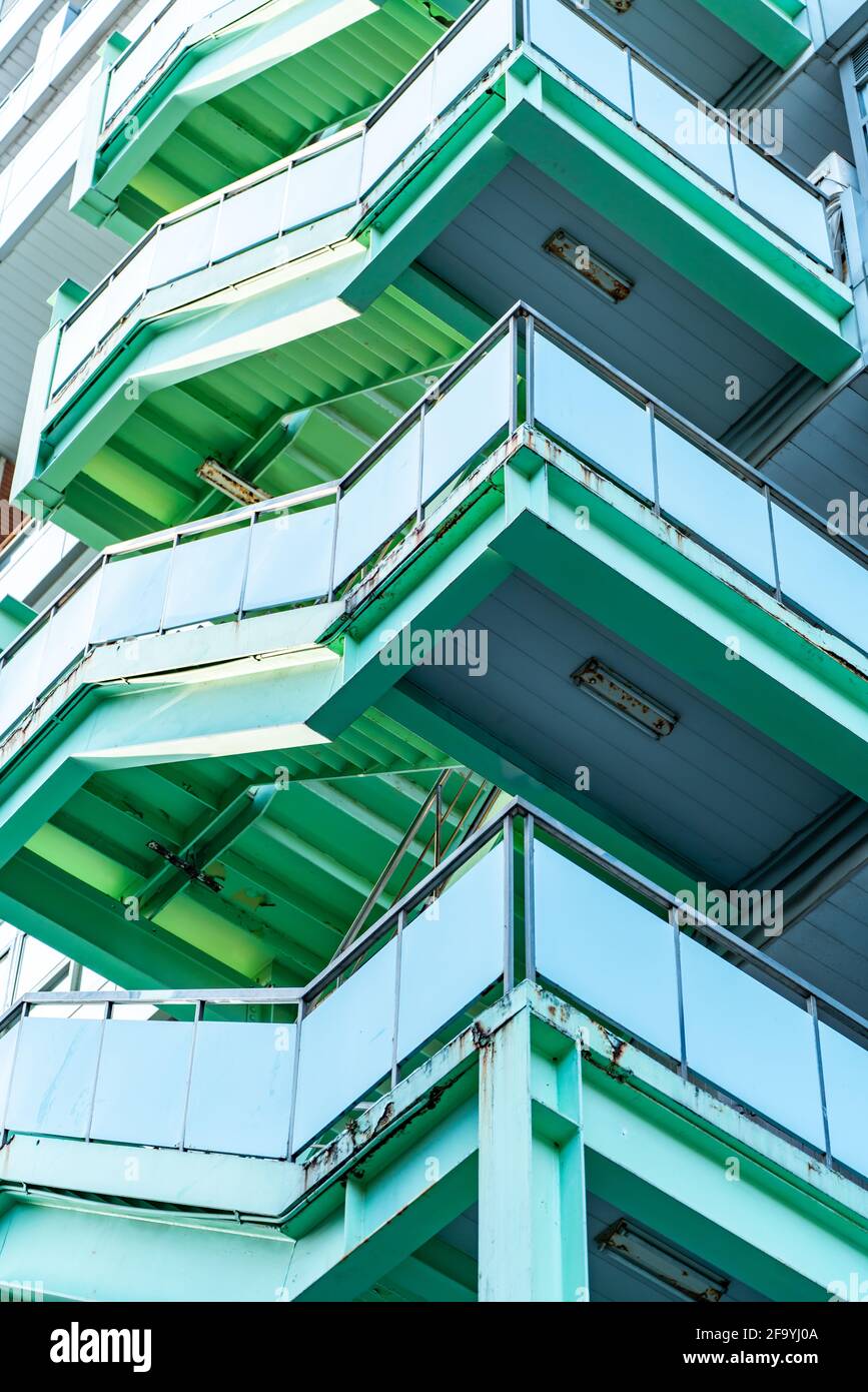 Fire escape ladders hi-res stock photography and images - Alamy