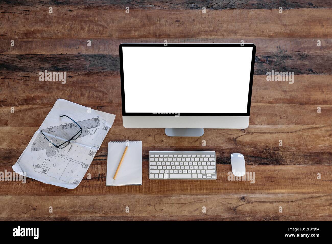 Computer Monitor Top View