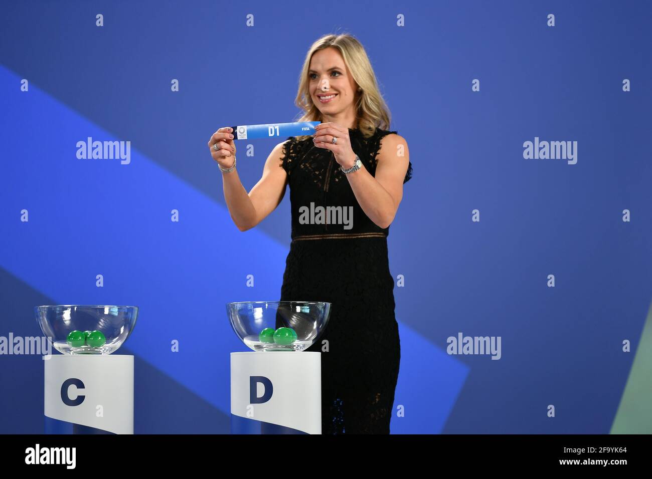 ZURICH, SWITZERLAND - APRIL 21: Lindsay Tarpley, member of the US women ...