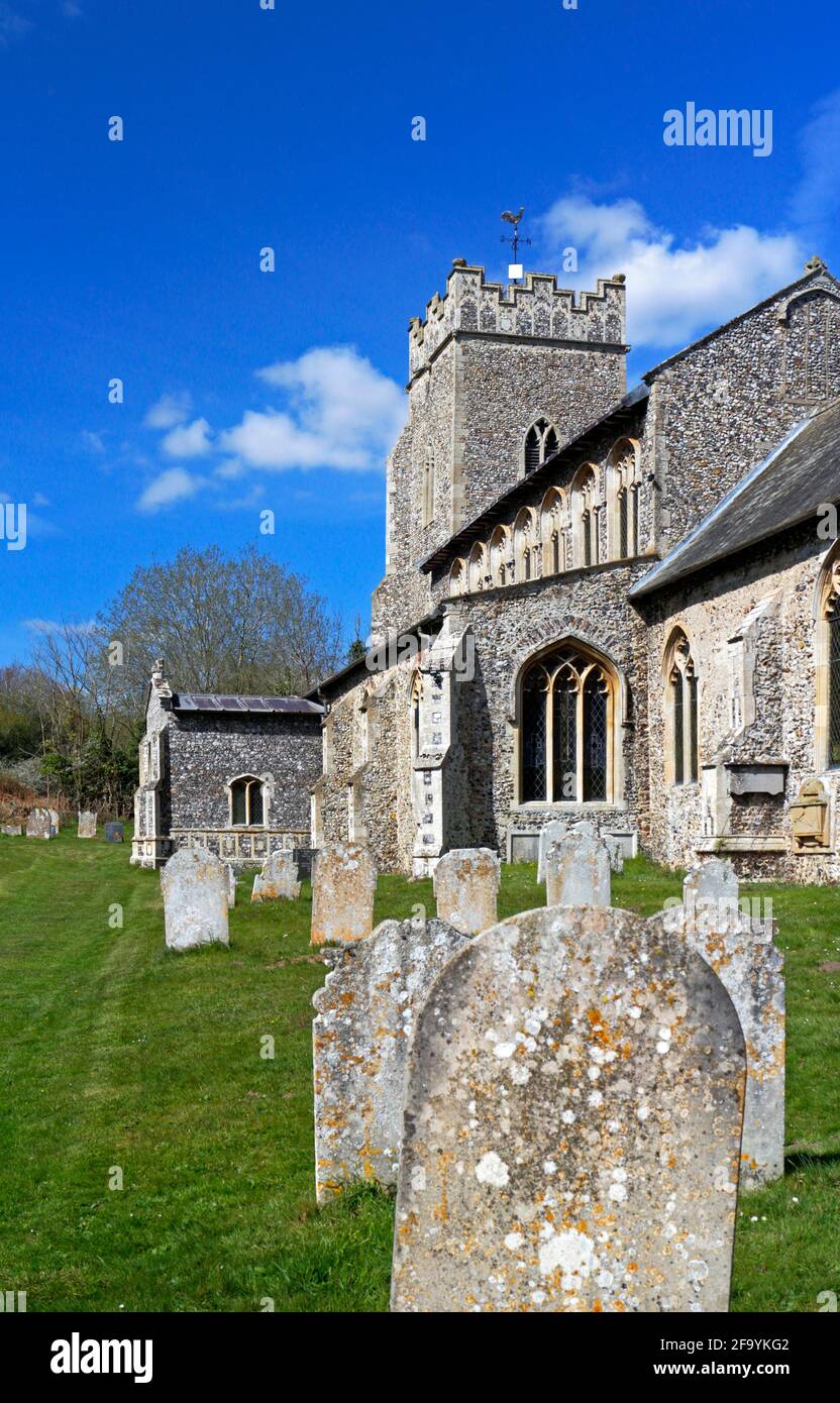 A view of the south porch, aisle, and tower, of the Parish Church of St ...
