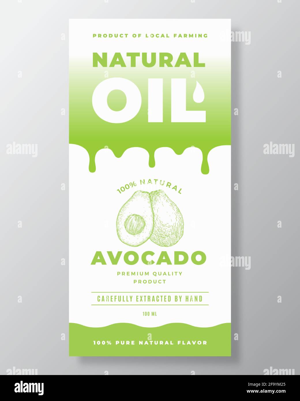 Avocado oil sticker hi-res stock photography and images - Alamy