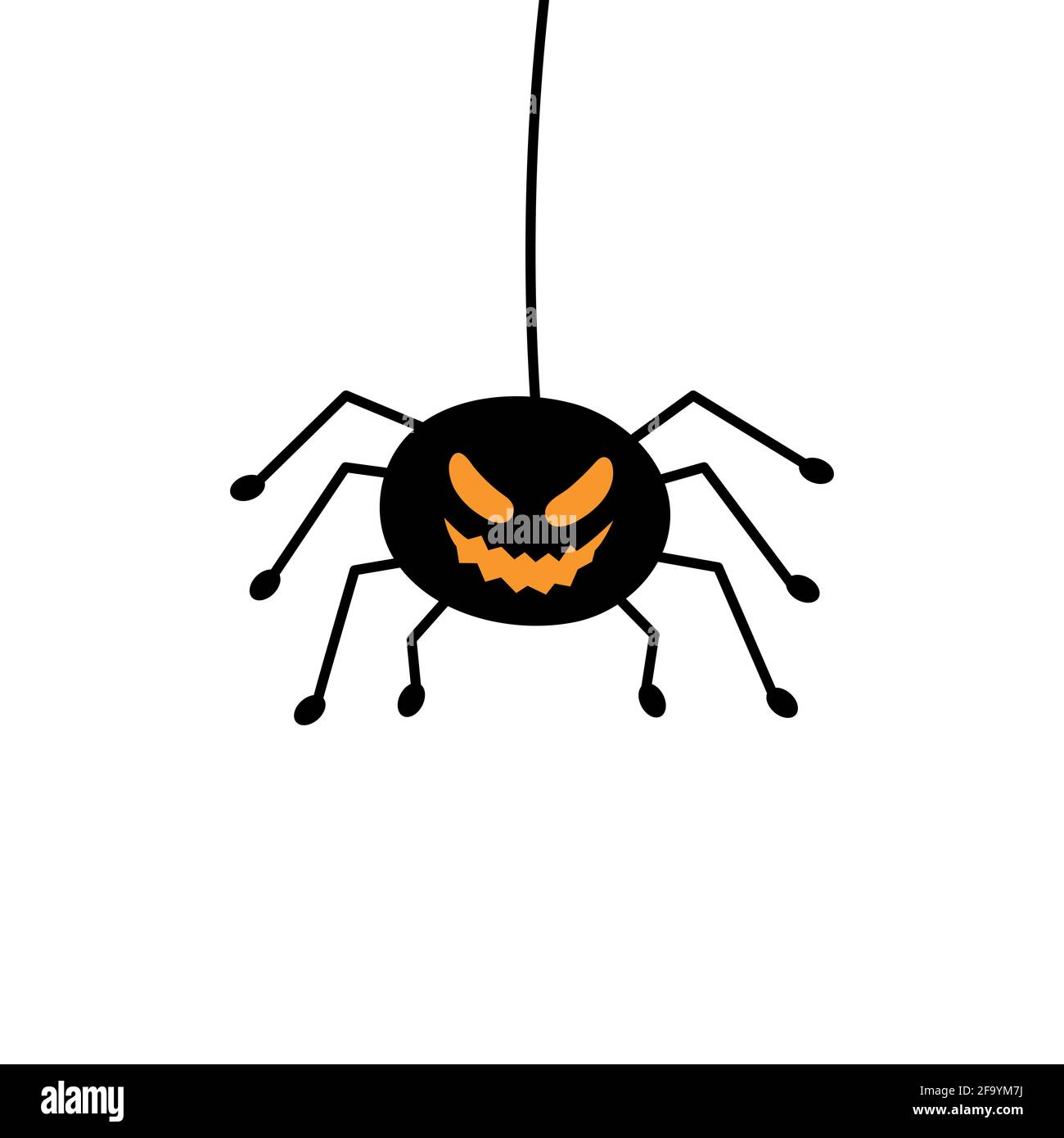 Spider vector illustration isolated on white isolated background Stock ...