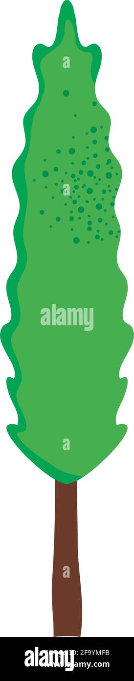 green tall tree on background Stock Vector Image & Art - Alamy