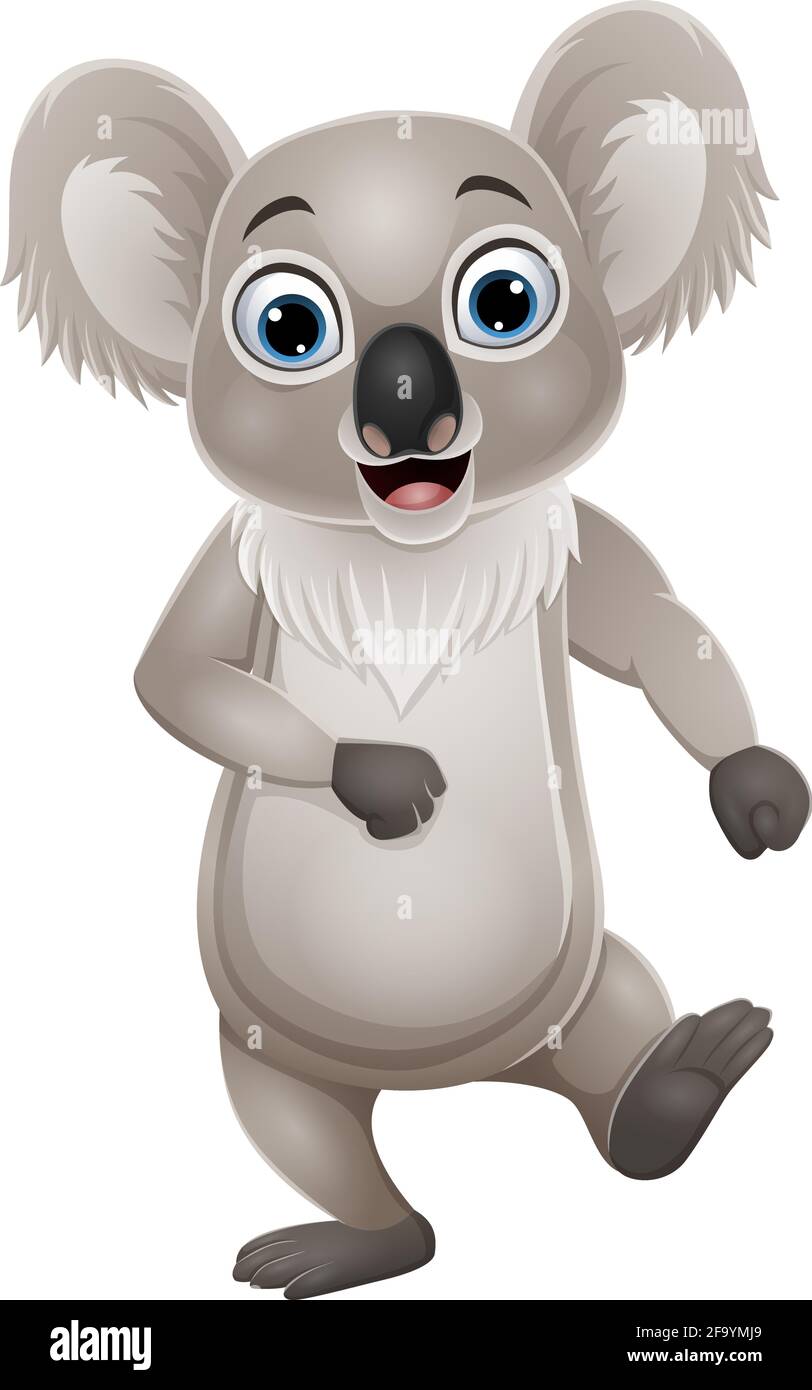 Cartoon funny little koala posing Stock Vector Image & Art - Alamy