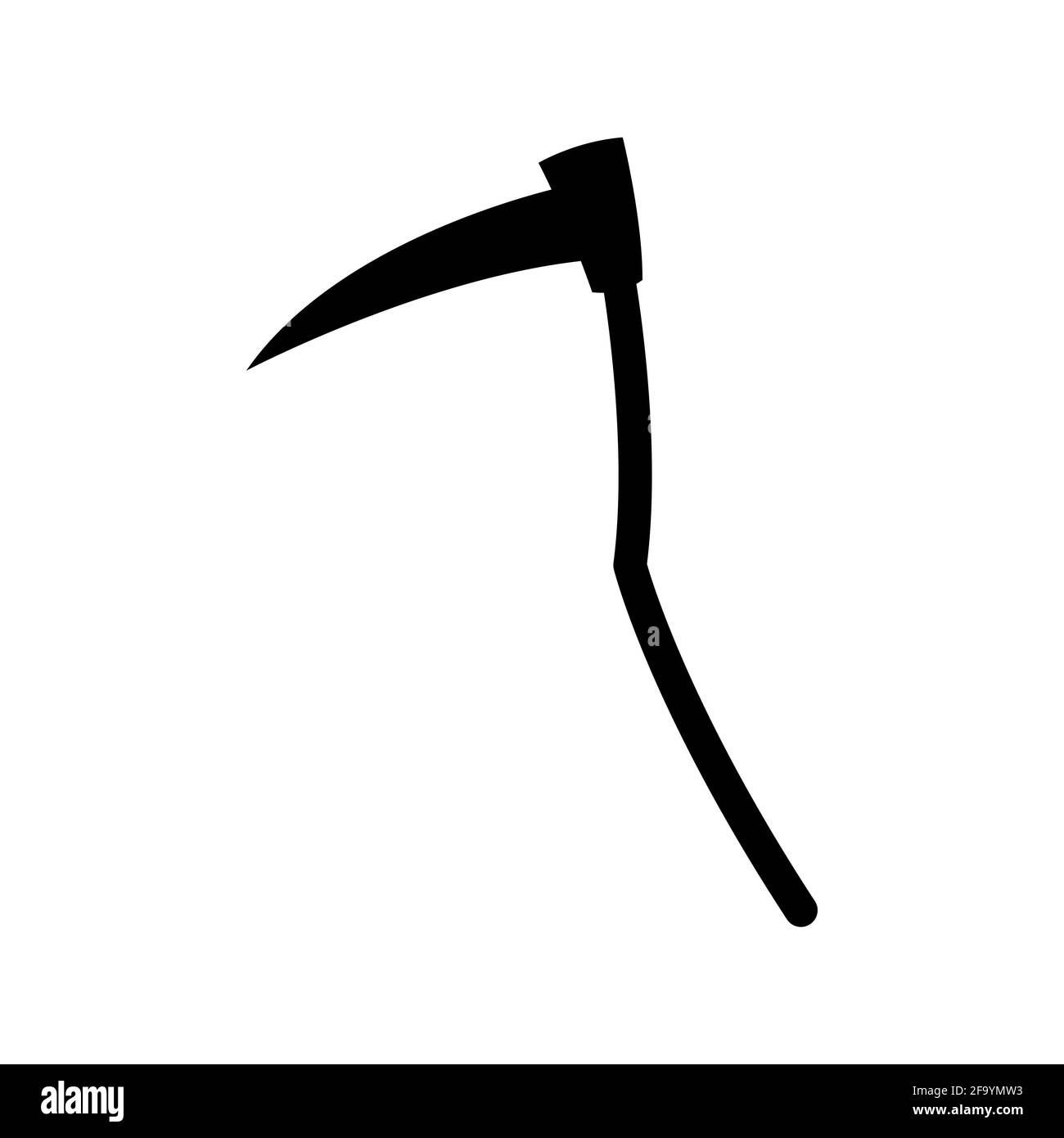 Reaper of death, scythe, vector illustration on a white background ...