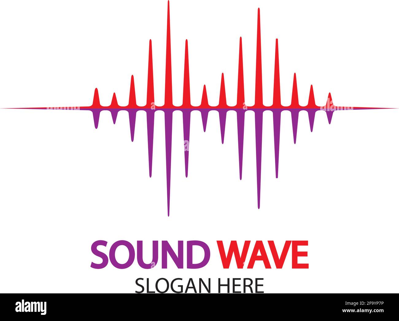 Sound waves vector illustration design template Stock Vector Image ...