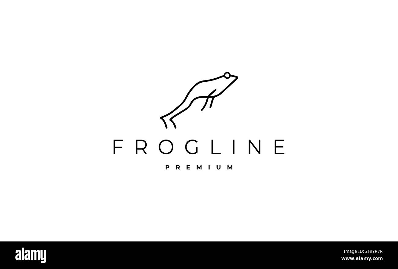 Frog line art hi-res stock photography and images - Alamy