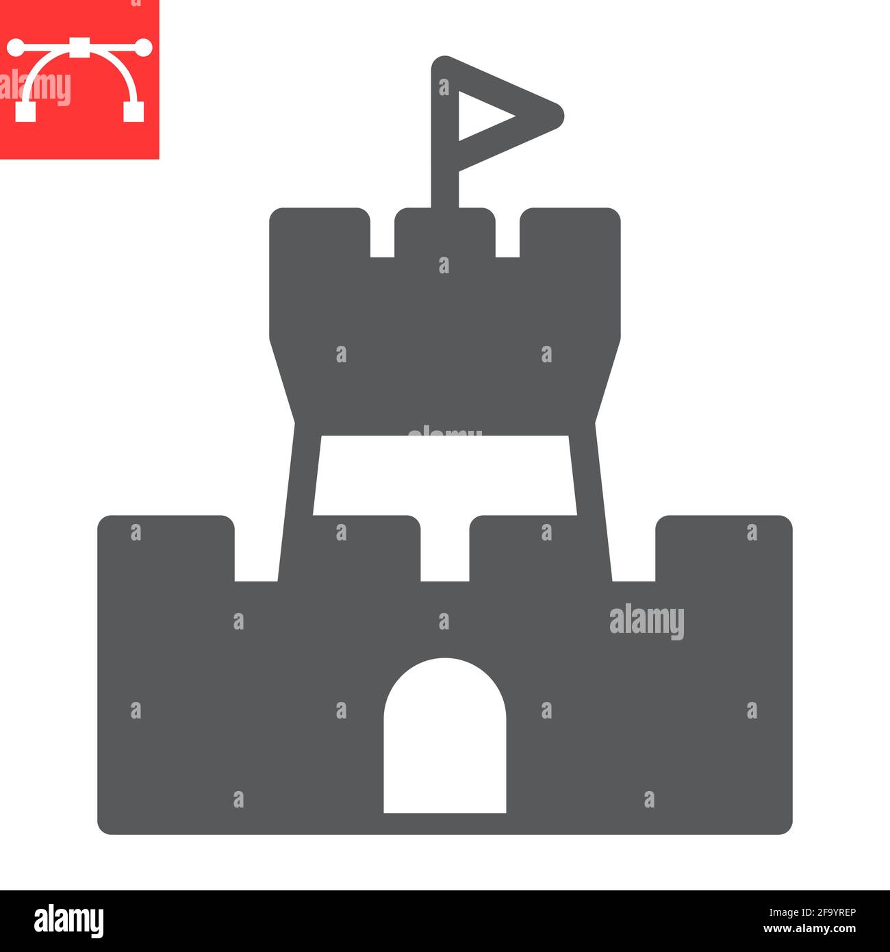 Sand castle house Stock Vector Images - Alamy