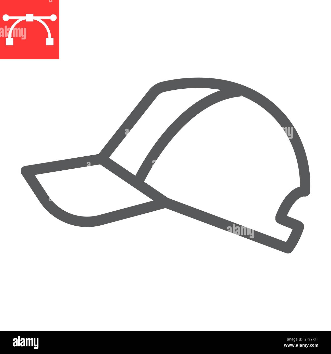 Cap line solid icon Cut Out Stock Images & Pictures - Alamy