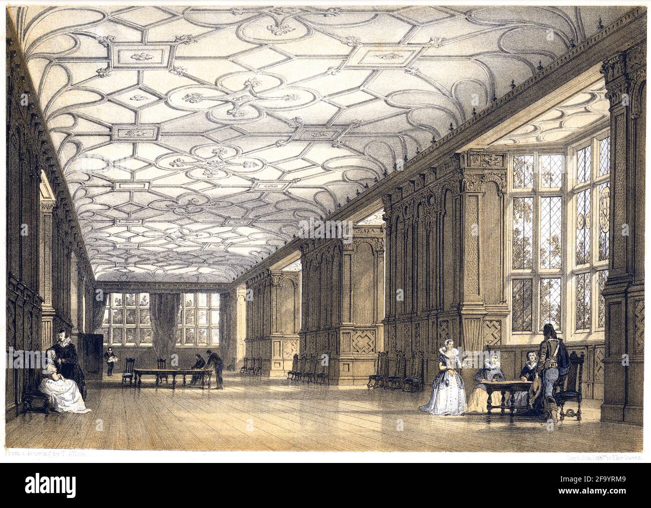 Old english mansions haddon hall interior hi-res stock photography and ...