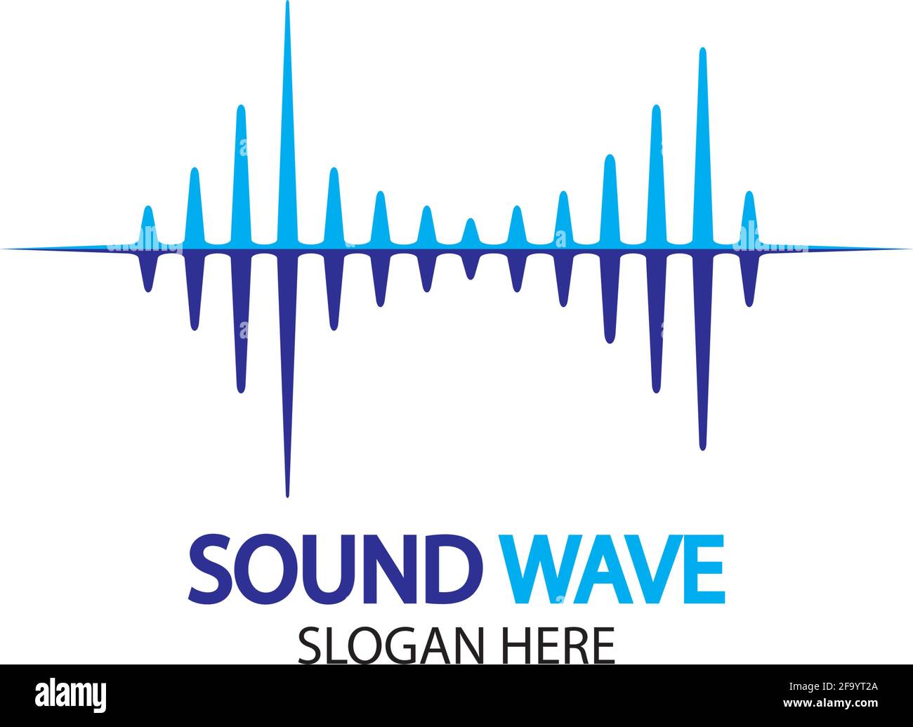 Sound waves vector illustration design template Stock Vector Image ...