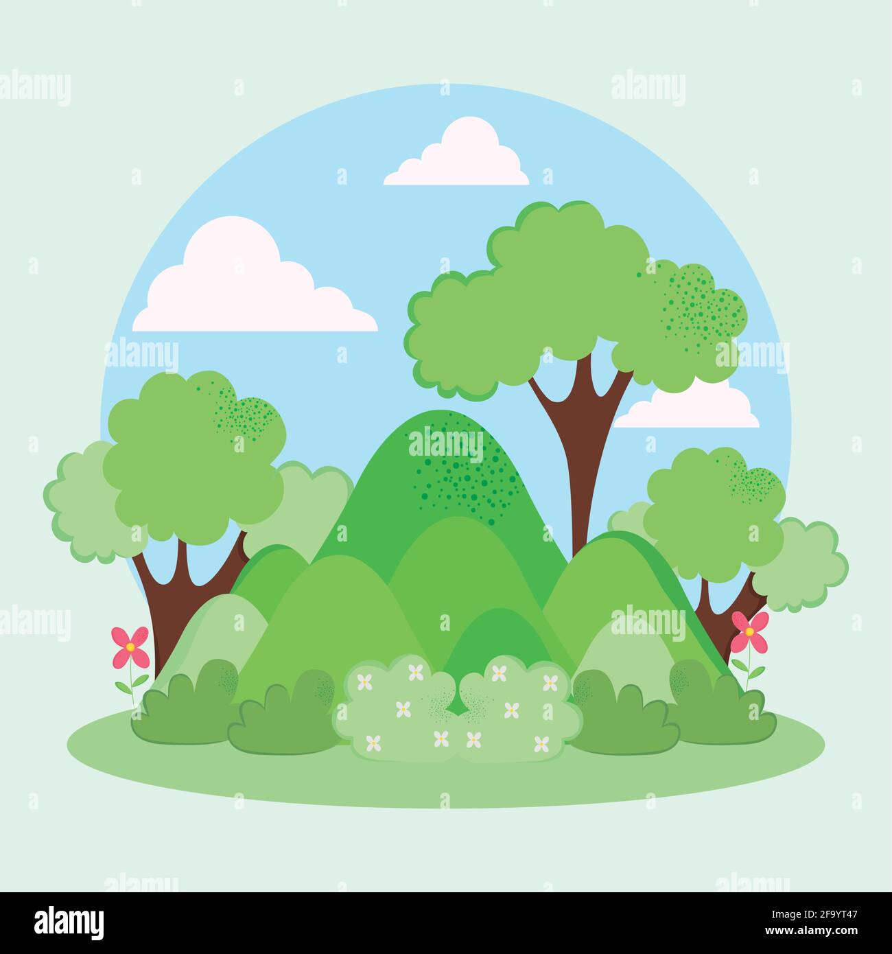 mountains and nature landscape design Stock Vector Image & Art - Alamy