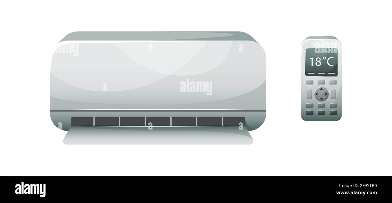 Split air conditioner home Stock Vector Images - Alamy