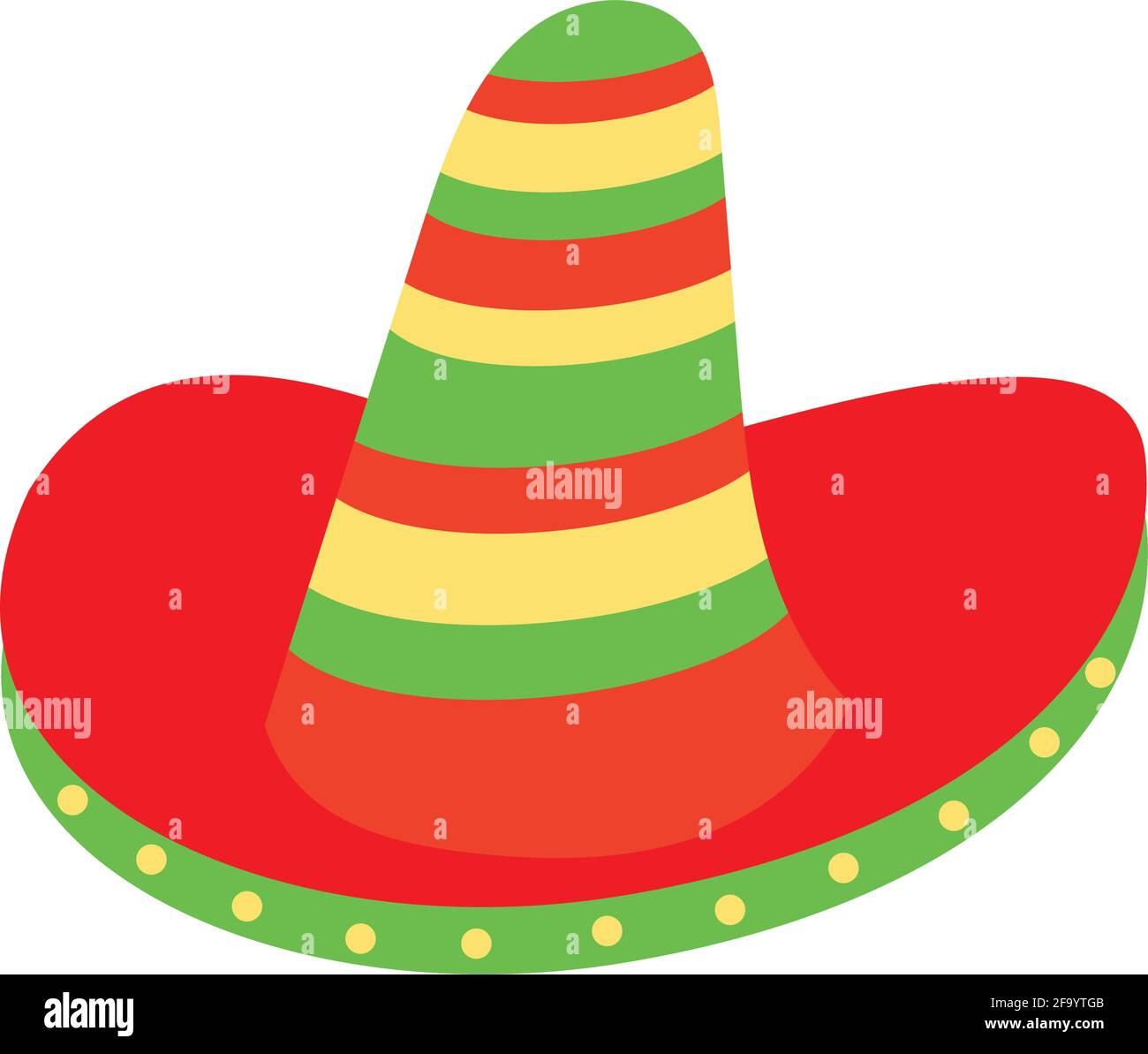 Traditional mexican hat icon. Mexican folklore - Vector Stock Vector ...