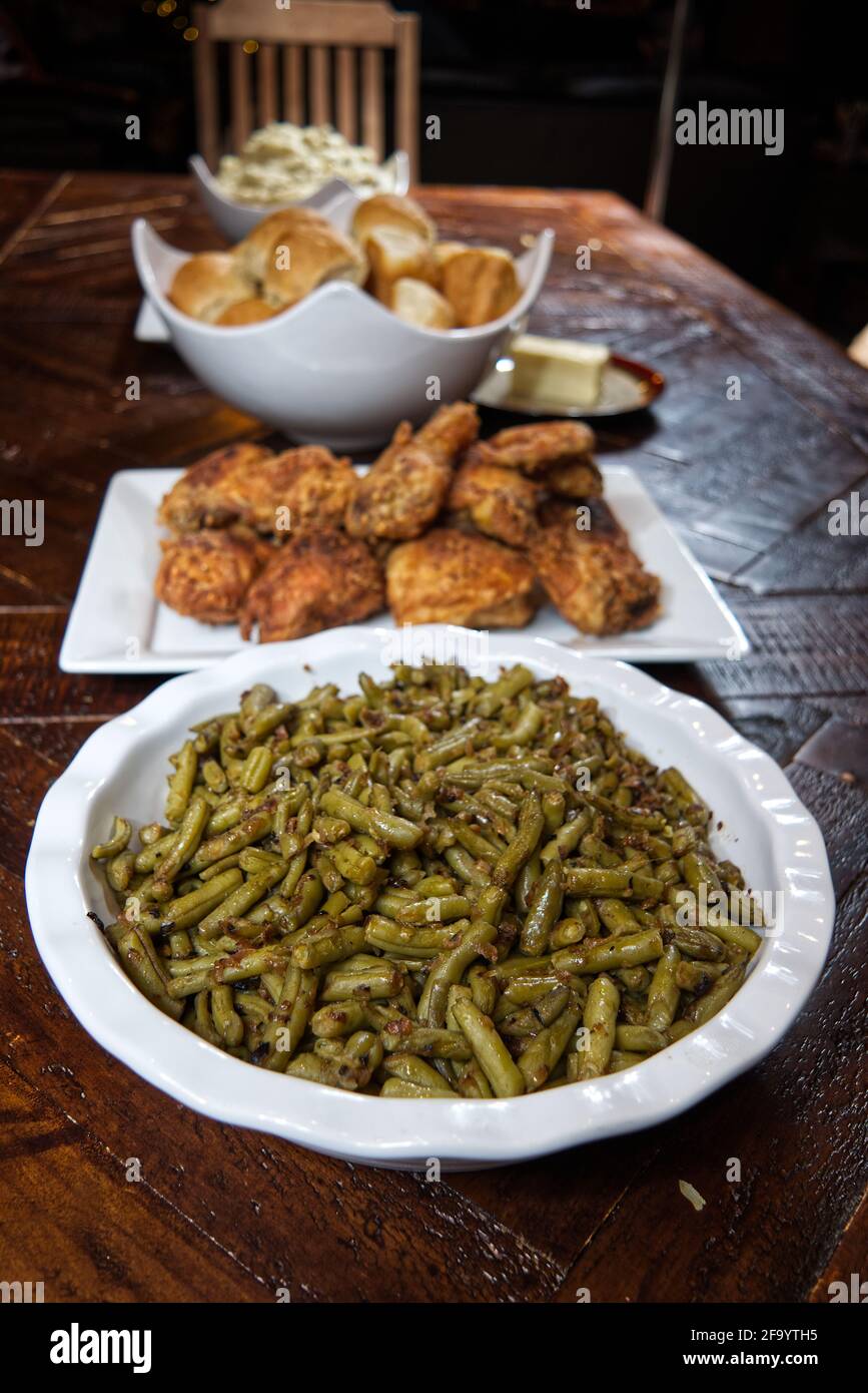 Southern Country Dinner Stock Photo - Alamy