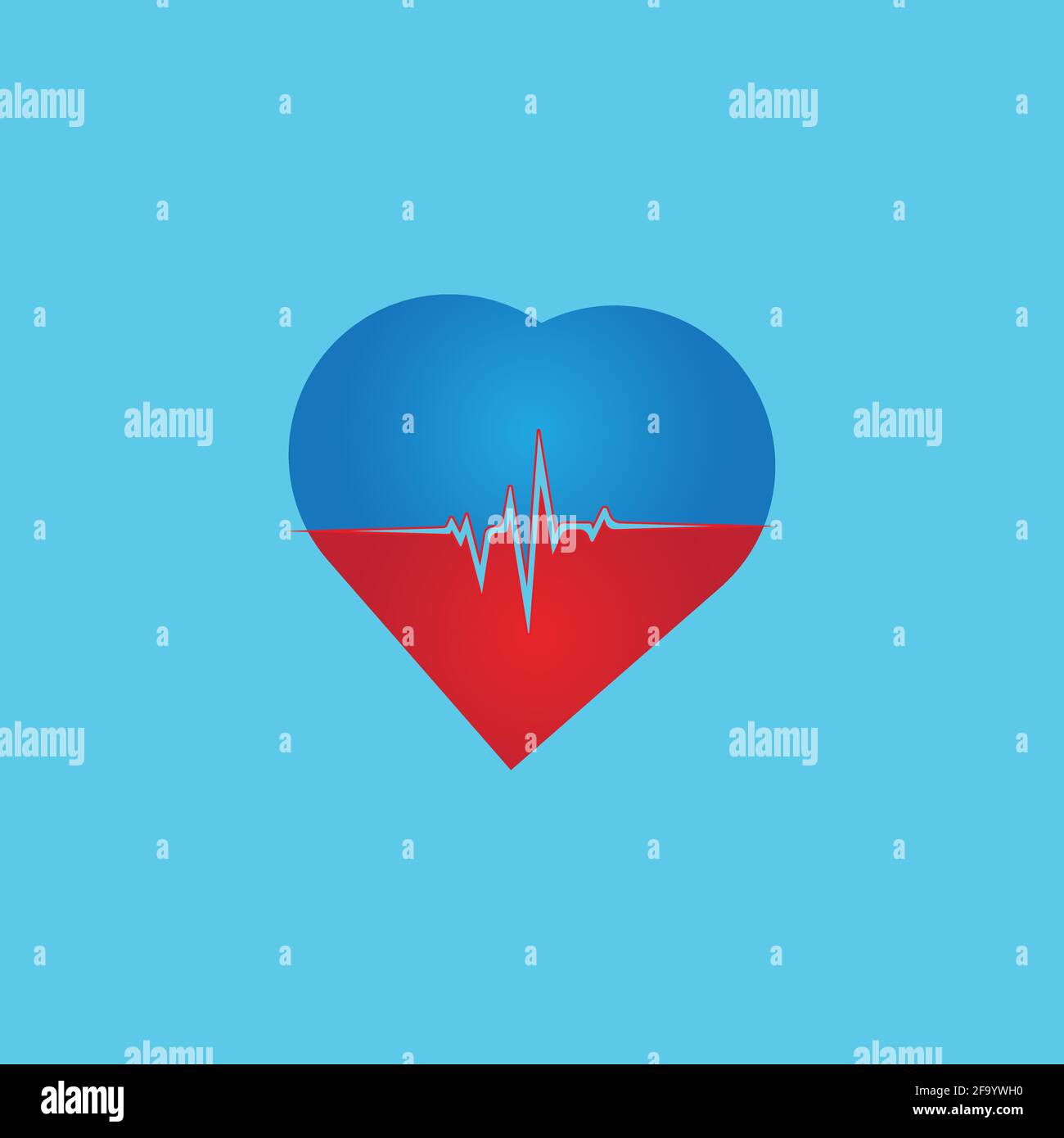 Healthy heart logo Stock Vector Images - Alamy