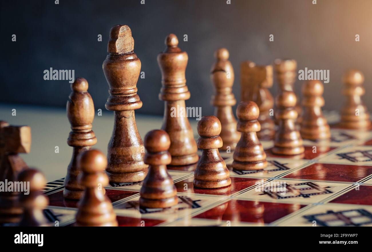 Closeup chess board figures hi-res stock photography and images - Alamy