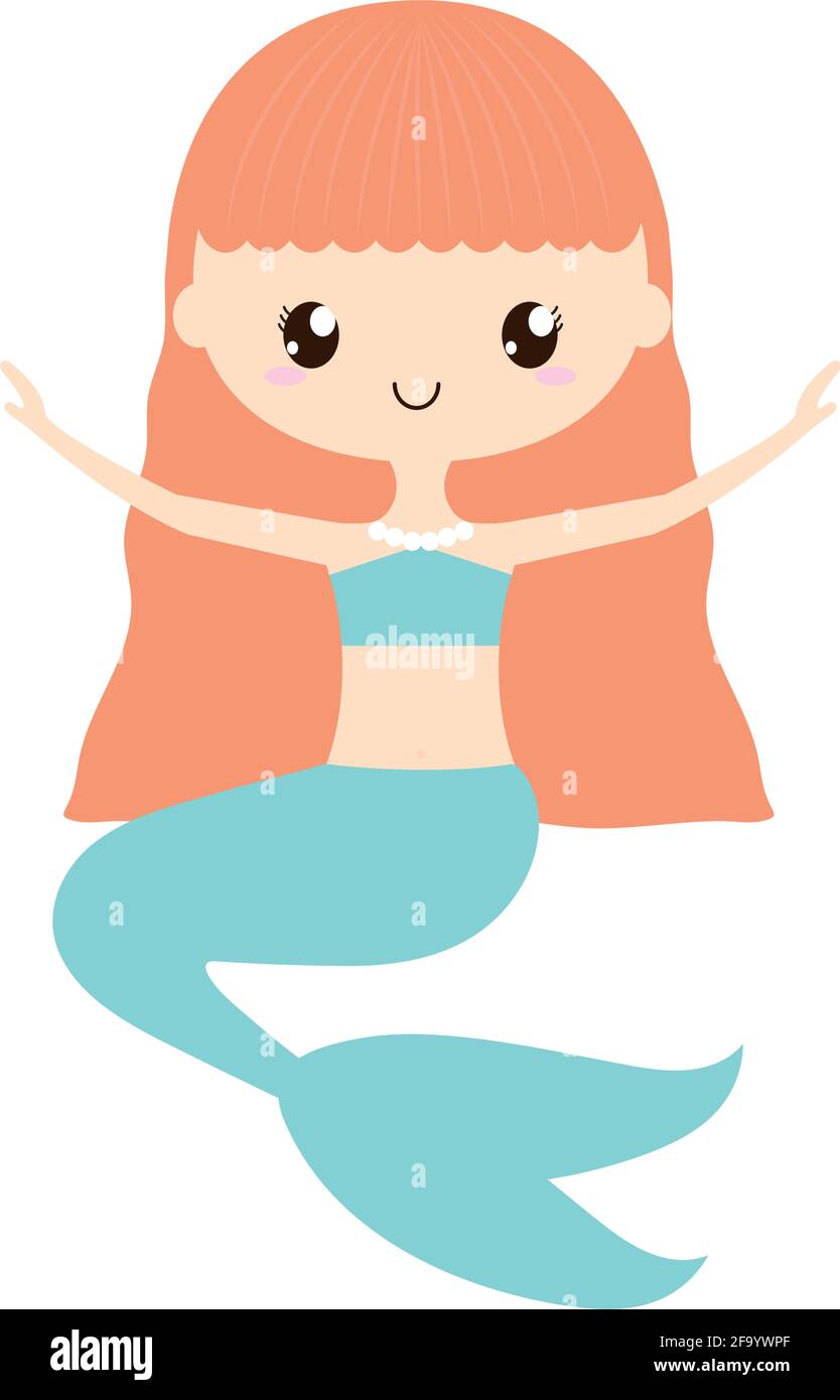 cute mermaid design Stock Vector Image & Art - Alamy