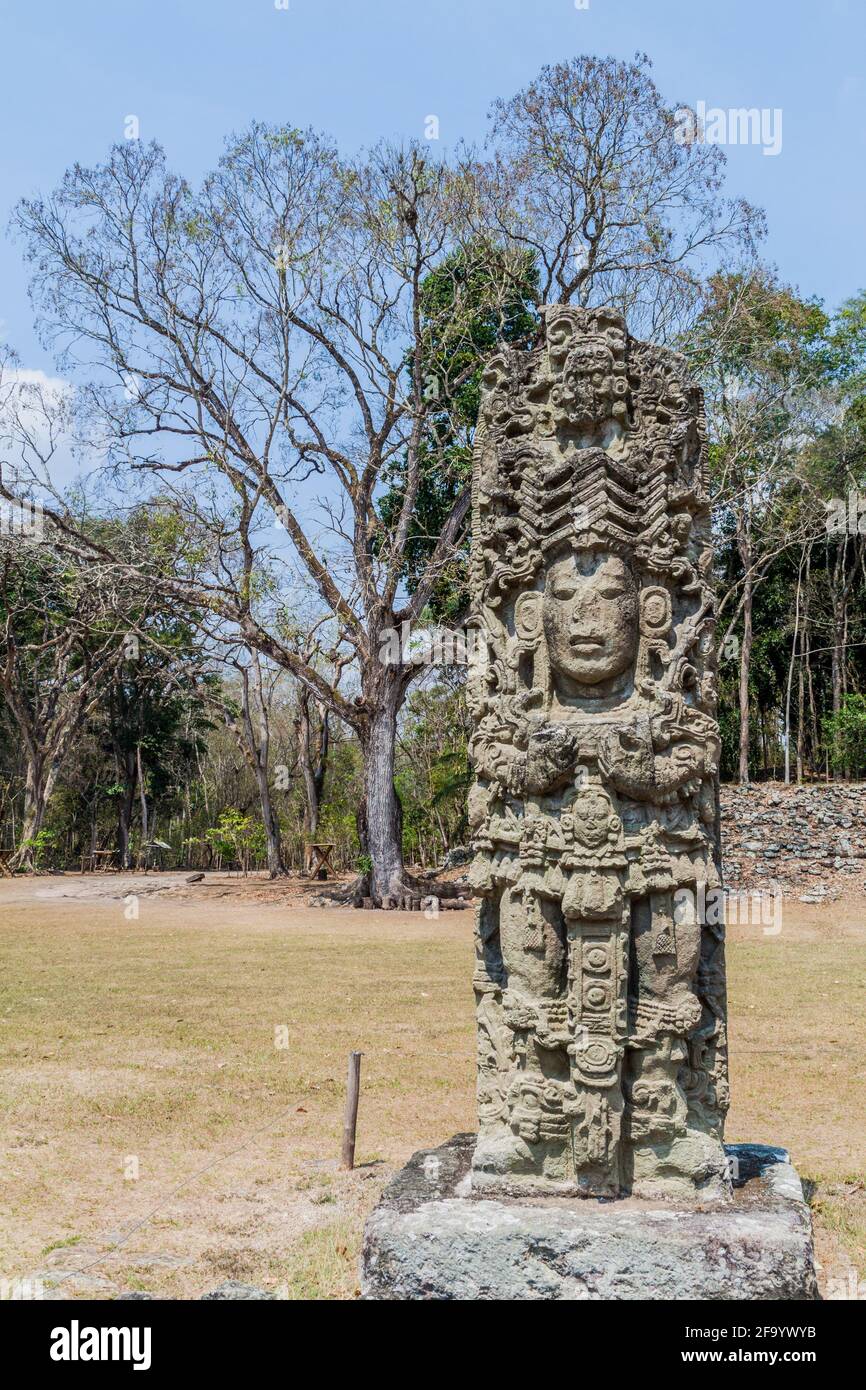 Mayan stela copan hi-res stock photography and images - Alamy