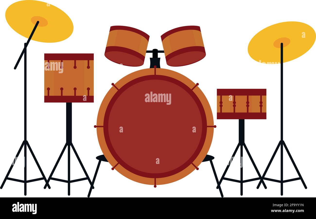 Battery of drums Stock Vector Images - Alamy