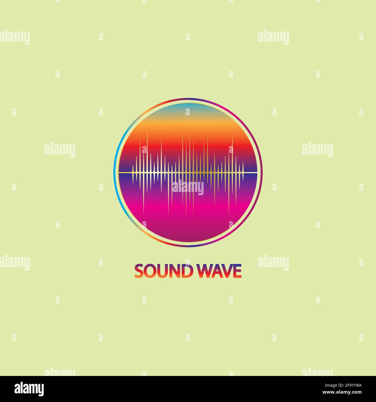 Sound Wave. Colorful sound waves for party, DJ, pub, clubs, discos ...