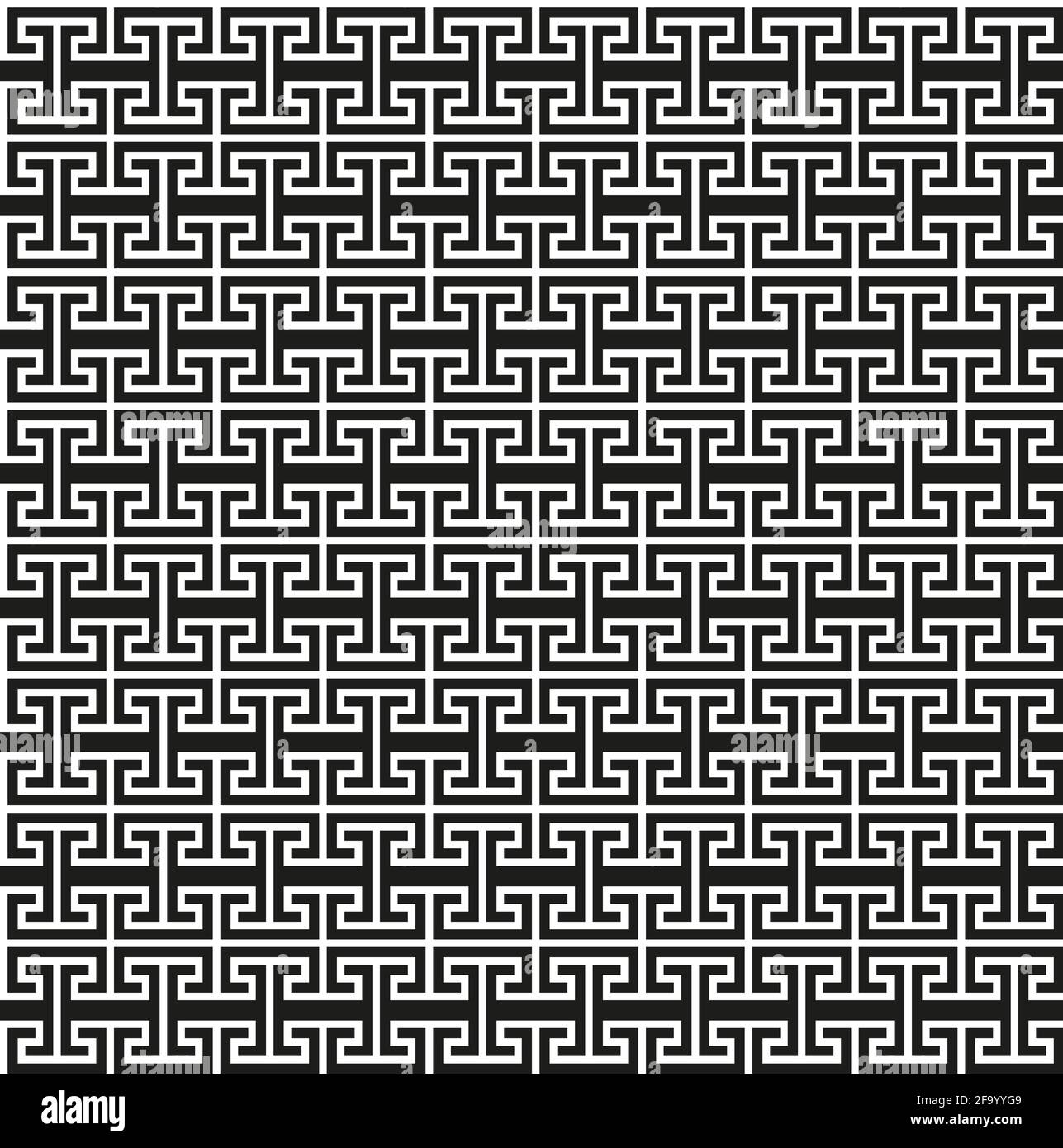 Greek key seamless pattern. Geometric meander. Abstract vector vintage ...