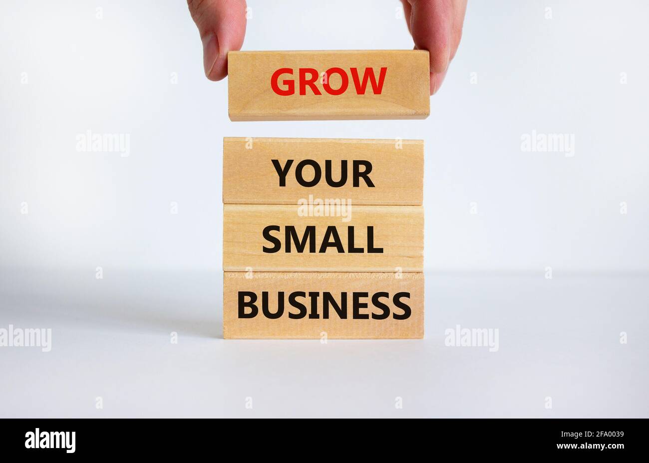 Grow your small business symbol. Words 'grow your small business' on ...