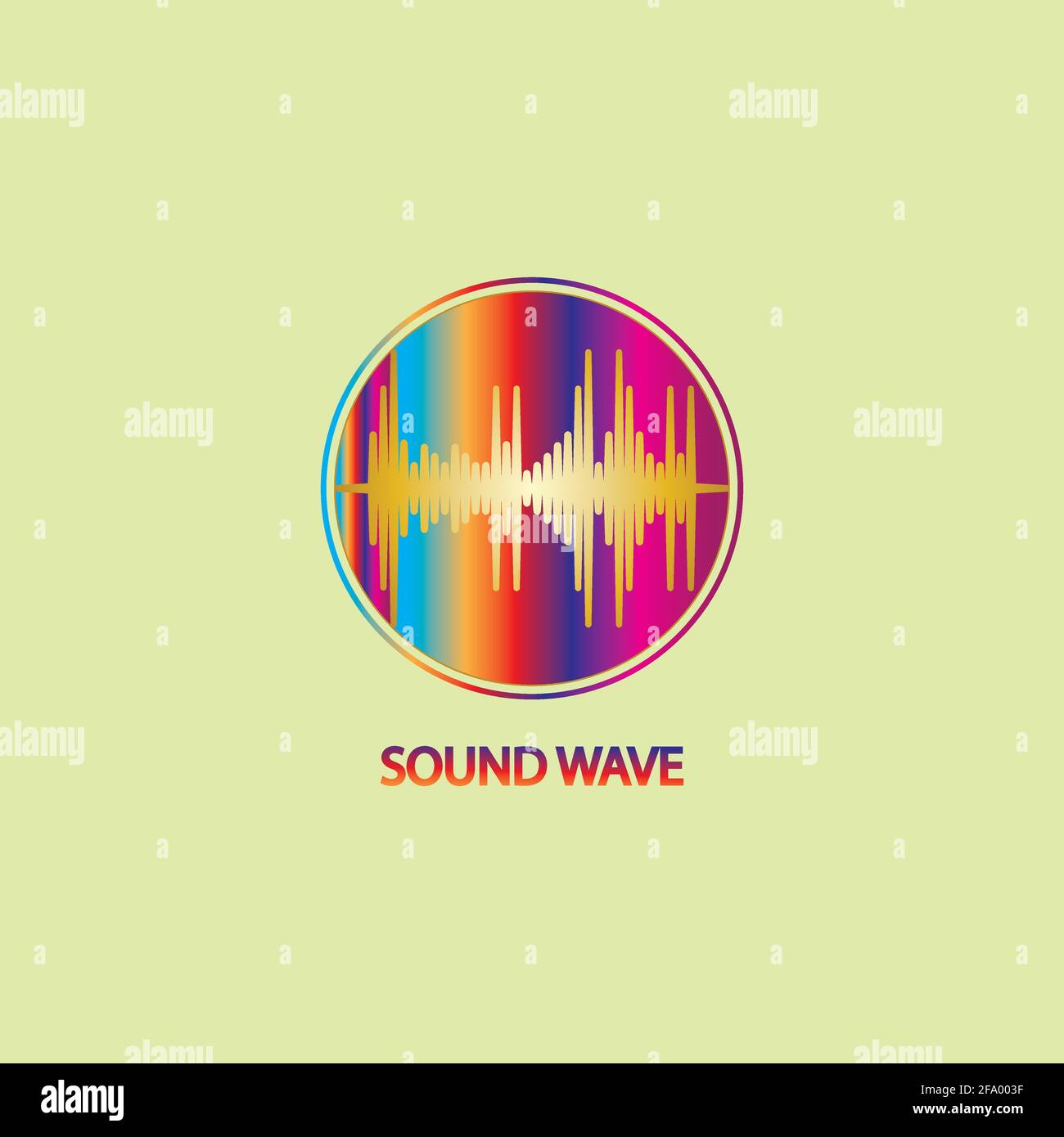 Sound Wave. Colorful sound waves for party, DJ, pub, clubs, discos ...