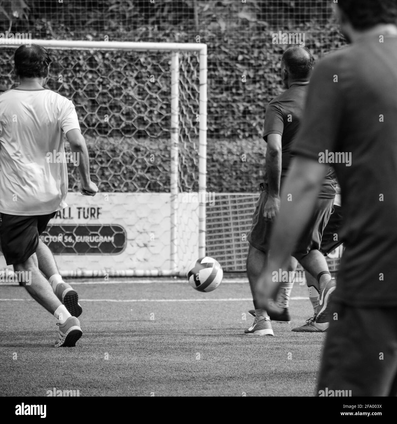 Delhi, India - July 19 2019: Footballers of local football team during ...
