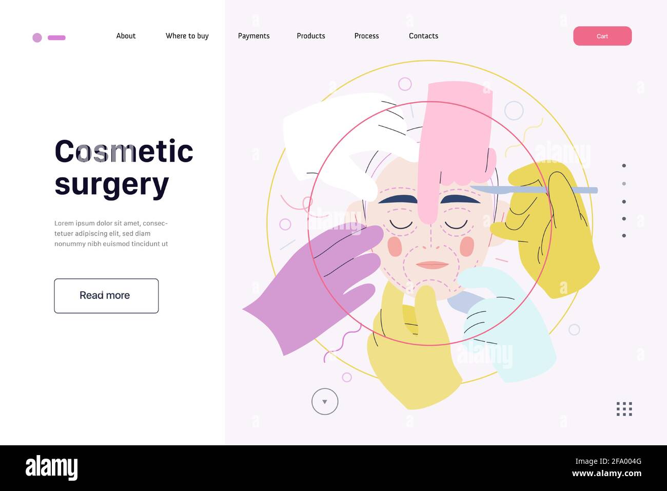 Medical insurance web template -cosmetic, plastic, aesthetic surgery ...