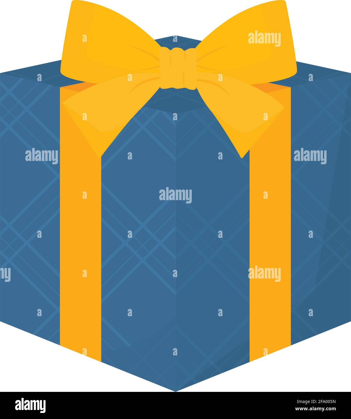 gift box with yellow ribbon Stock Vector Image & Art - Alamy