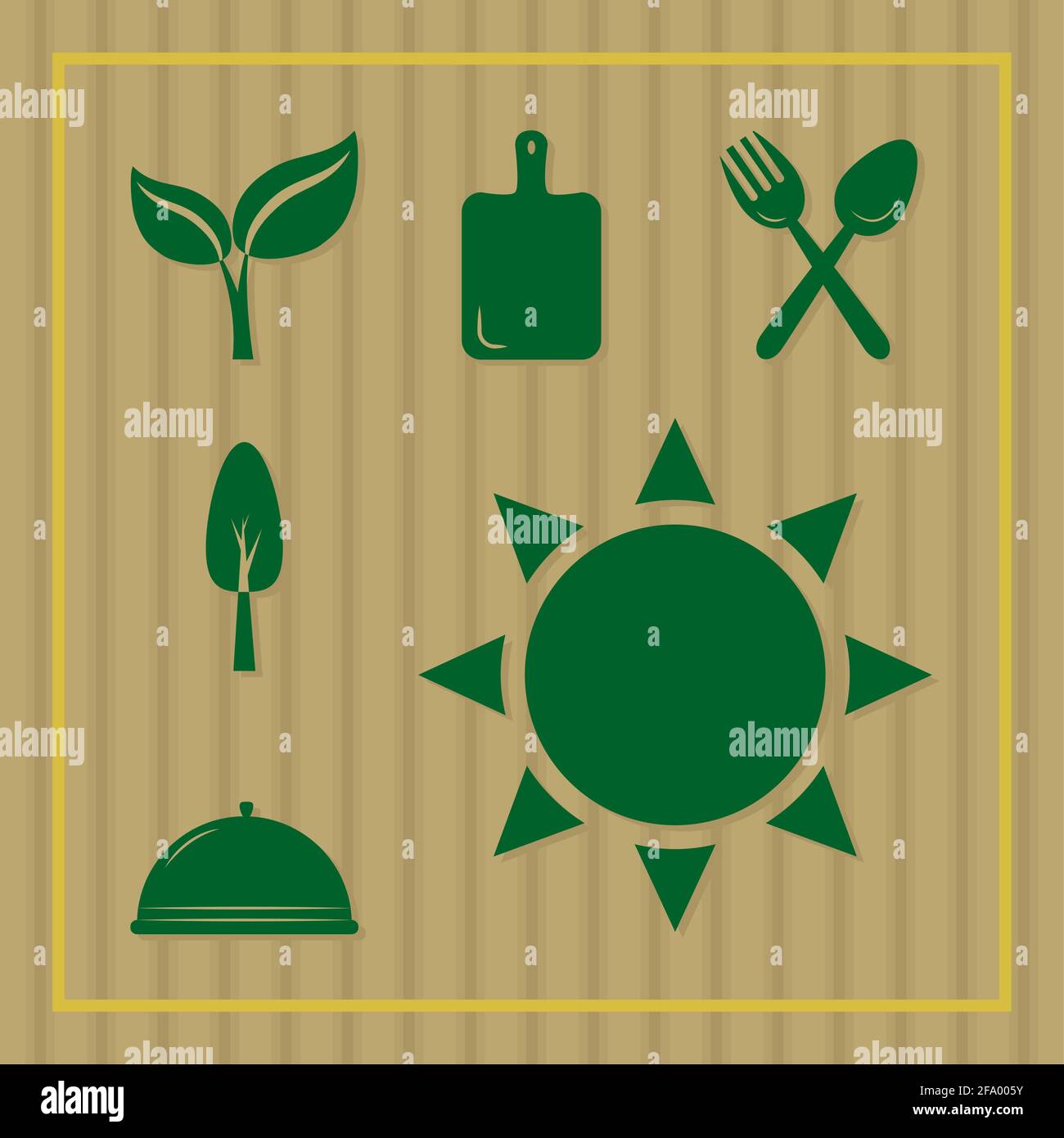 sun and farm icon set Stock Vector Image & Art - Alamy