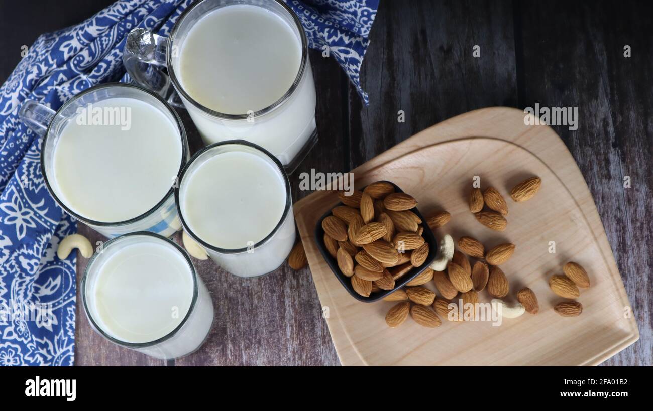 Cow's Milk, an excellent source of protein, popular beverages, Isolated ...