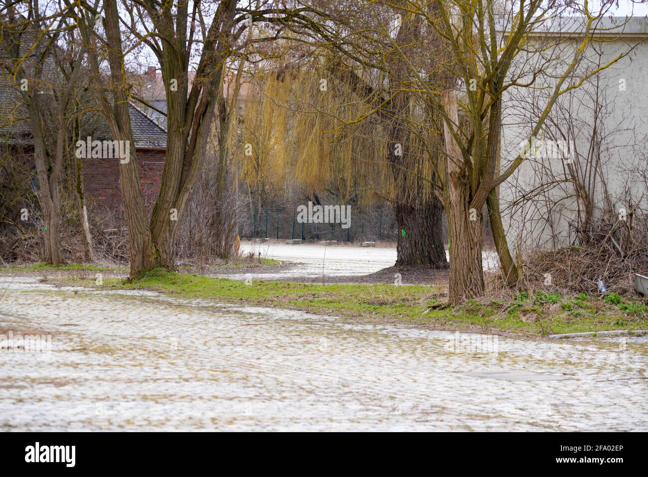 German military barracks in Bavaria photographed before the demolition ...