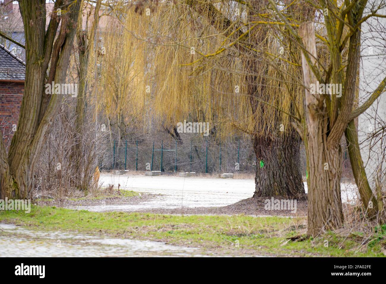 German military barracks in Bavaria photographed before the demolition ...