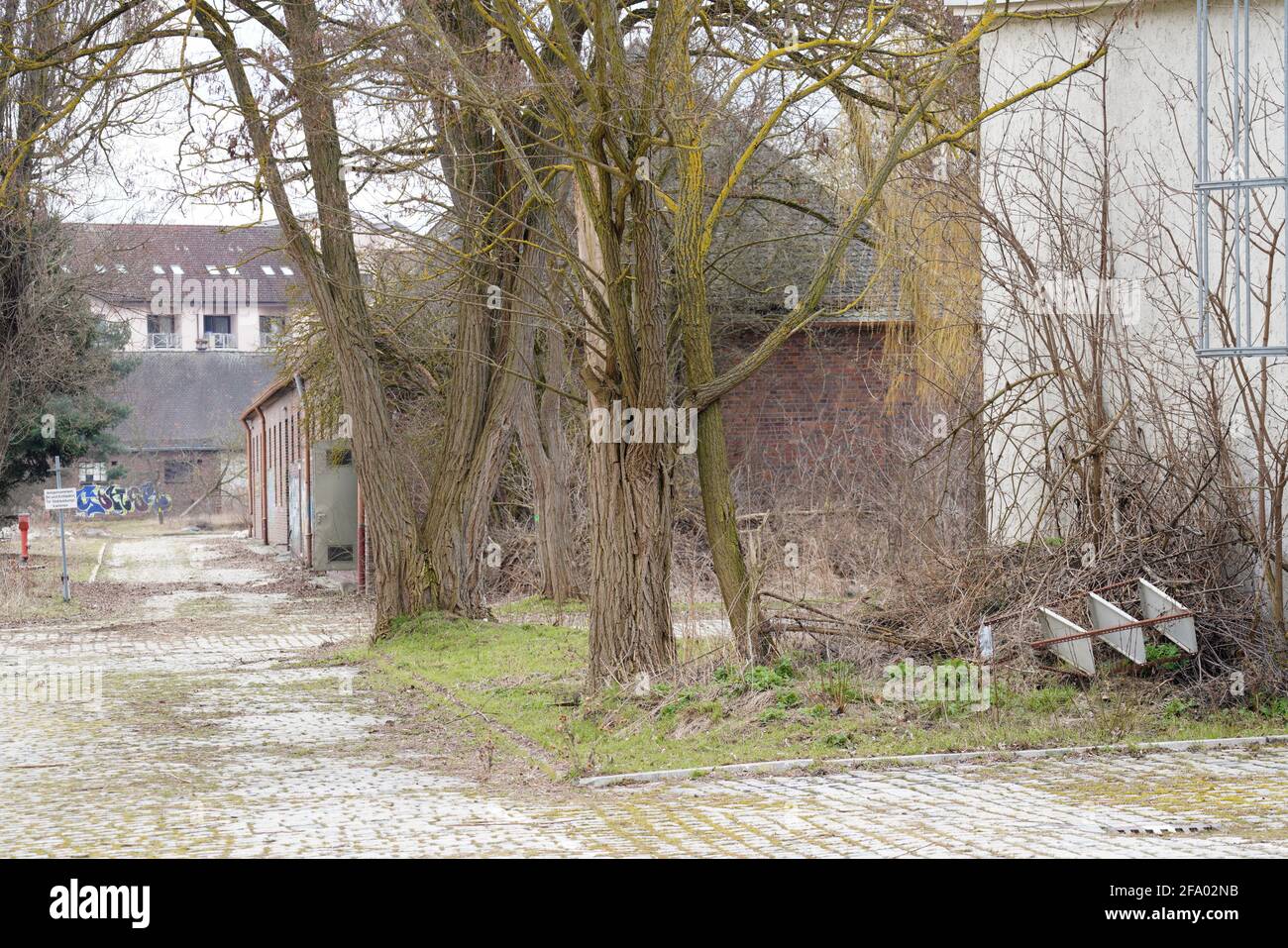 German military barracks in Bavaria photographed before the demolition ...