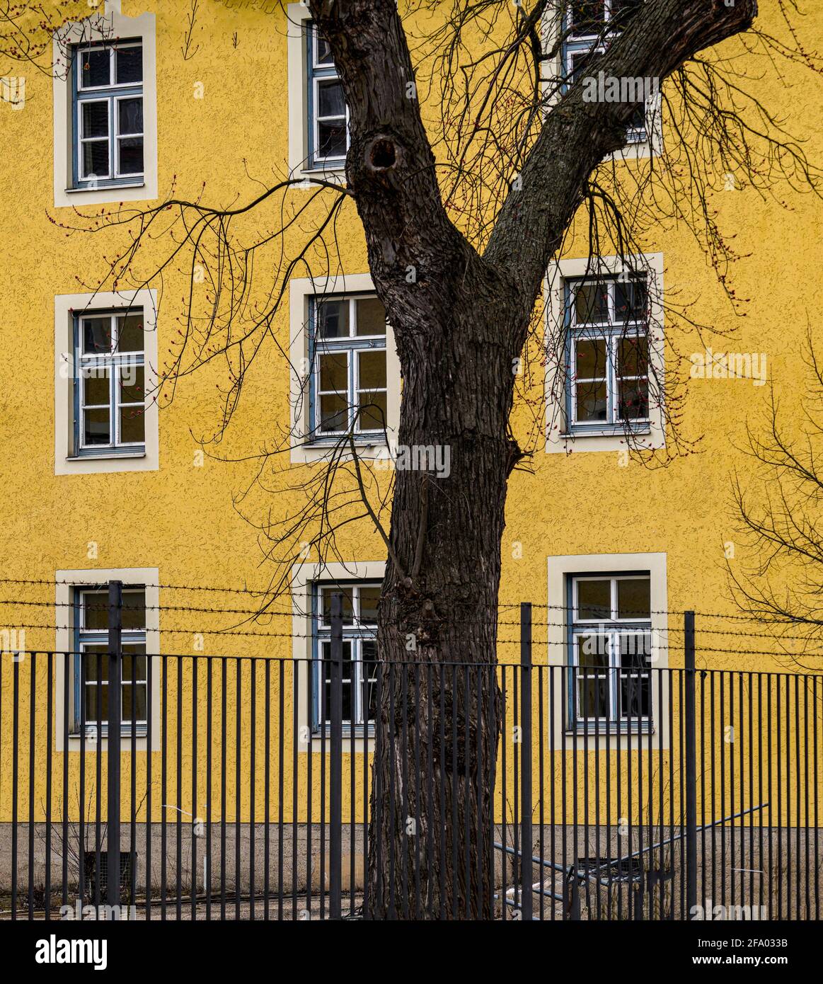 German military barracks in Bavaria photographed before the demolition ...