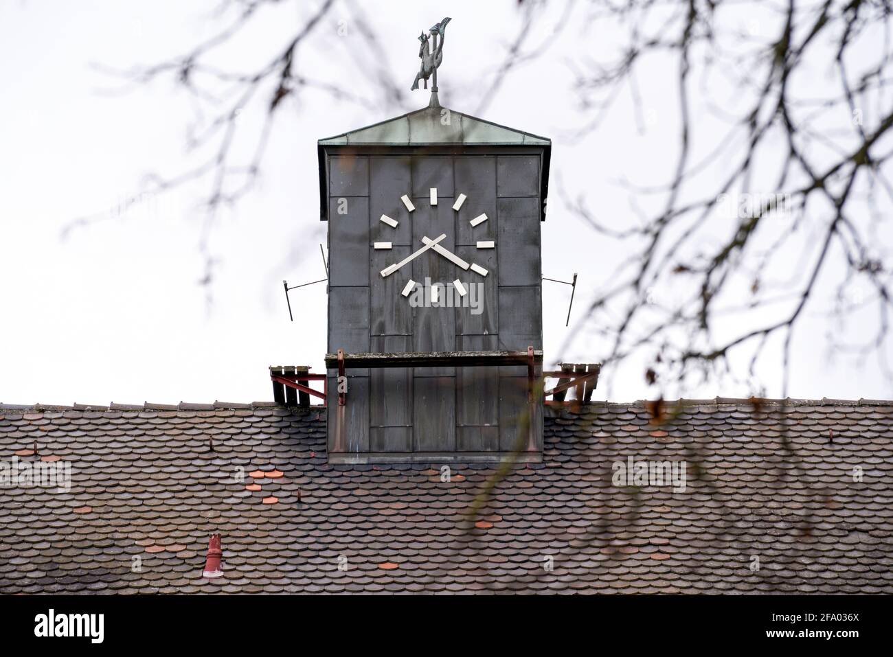 German military barracks in Bavaria photographed before the demolition ...