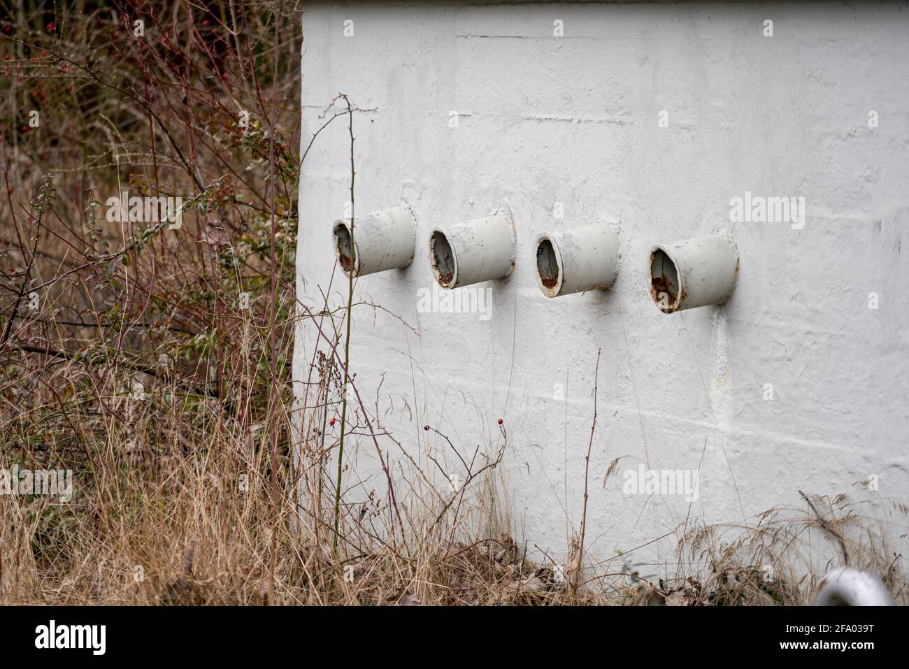 German military barracks in Bavaria photographed before the demolition ...