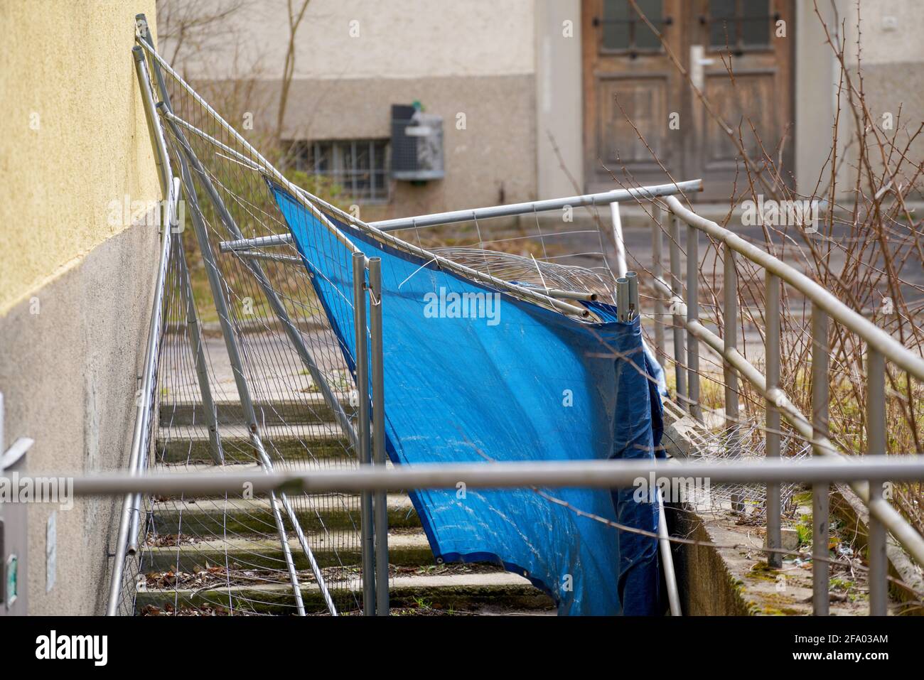 German military barracks in Bavaria photographed before the demolition ...
