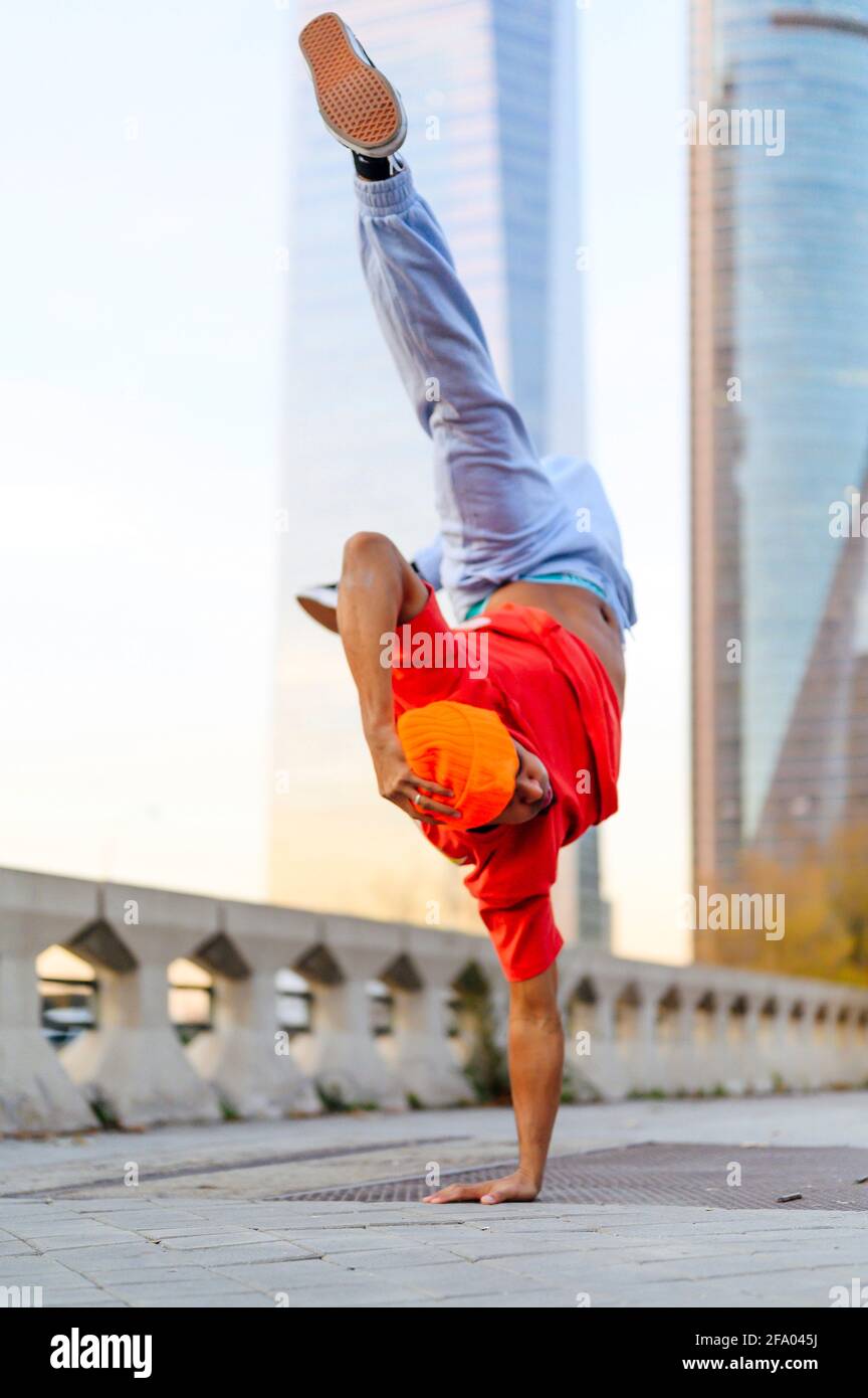 Break dancing outdoors Stock Photo - Alamy