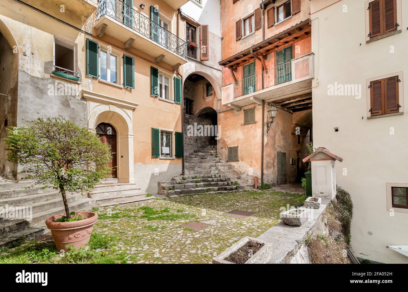 Ancient village Albogasio Oria, is part of the municipality of Valsolda ...