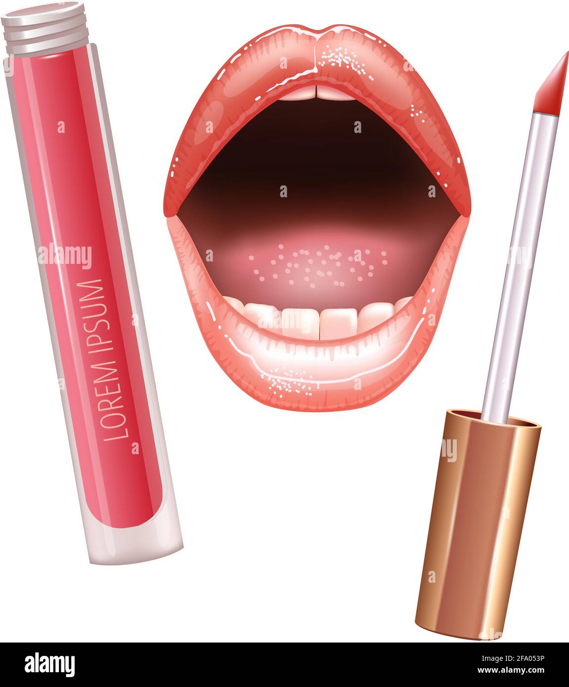 Ad lipstick Stock Vector Images - Alamy