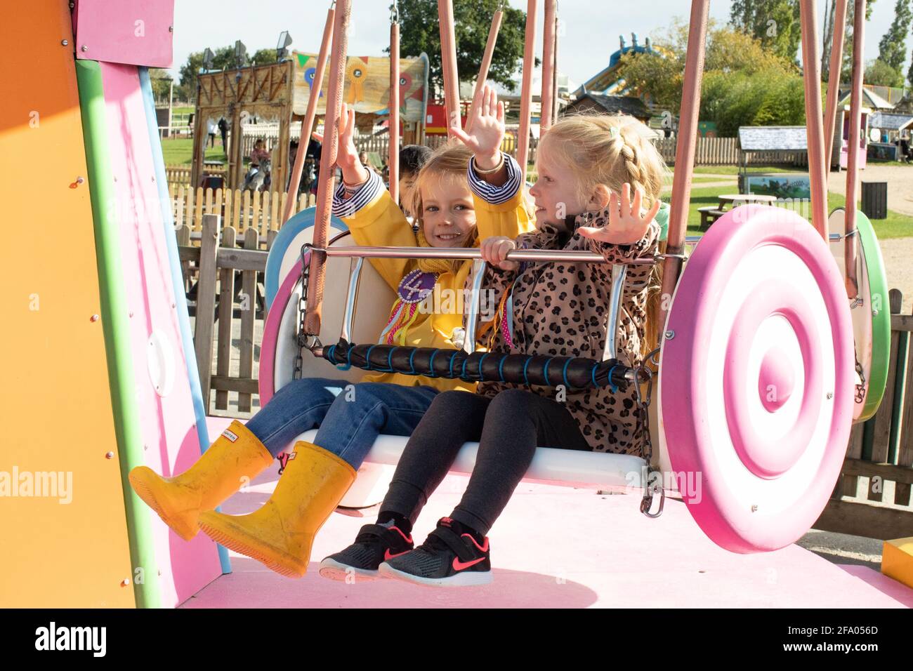 Children under 5's at a funfair Stock Photo - Alamy