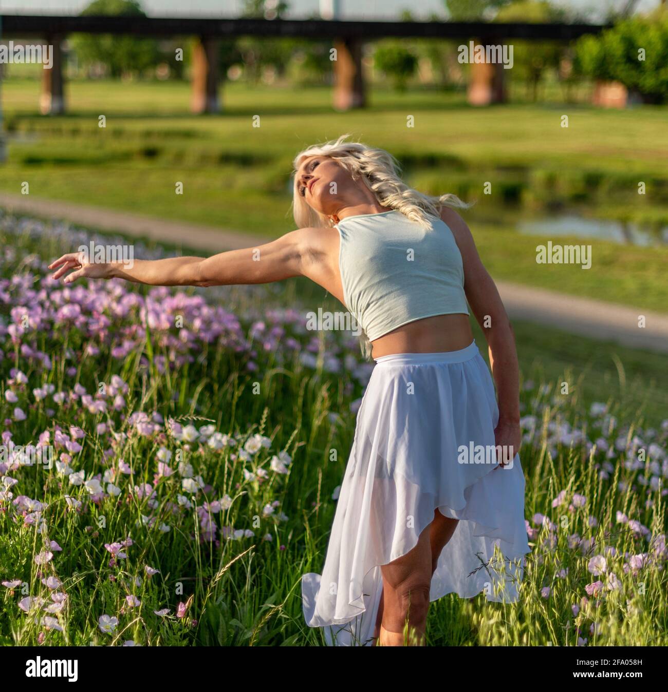 Dancing in the Wild Flowers Stock Photo - Alamy