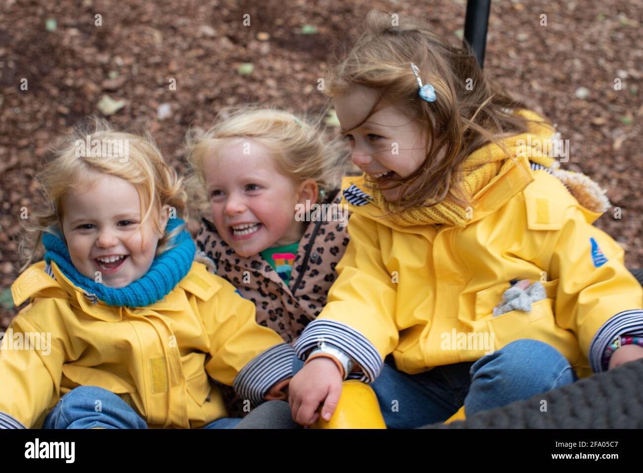 Children under 5's playing on playground equipment Stock Photo - Alamy